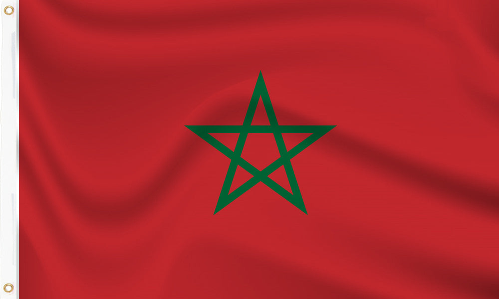 Morocco Flag Premium Polyester National Flags UK Fast Delivery morocco-flag-premium-polyester-national-flags-uk-fast-delivery