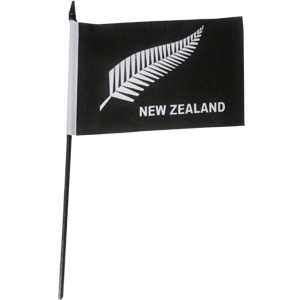 New Zealand Silver Fern Desk Flag | Buy New Zealand Fern Table Flags at Flag and Bunting Store