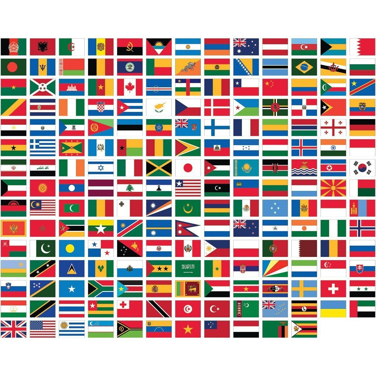 Flags Of The World Pack | Buy 50 Different Country Flags at Flag and ...