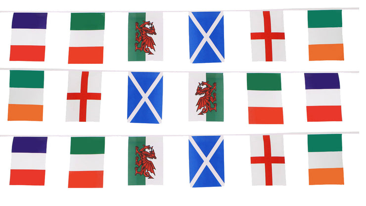 Six Nations Rugby Bunting & Flags 2026 - All 6 Nations | Flag and ...