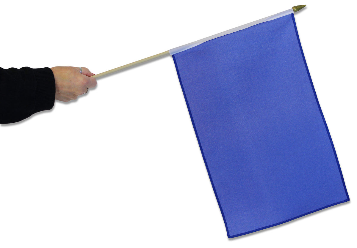 Blue Waving Flag | Buy Blue Hand Flags at Flag and Bunting Store