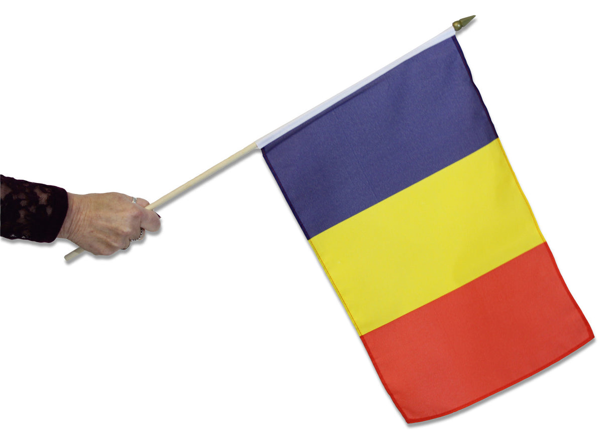 Chad Waving Flag | Buy Chad Hand Flags at Flag and Bunting Store