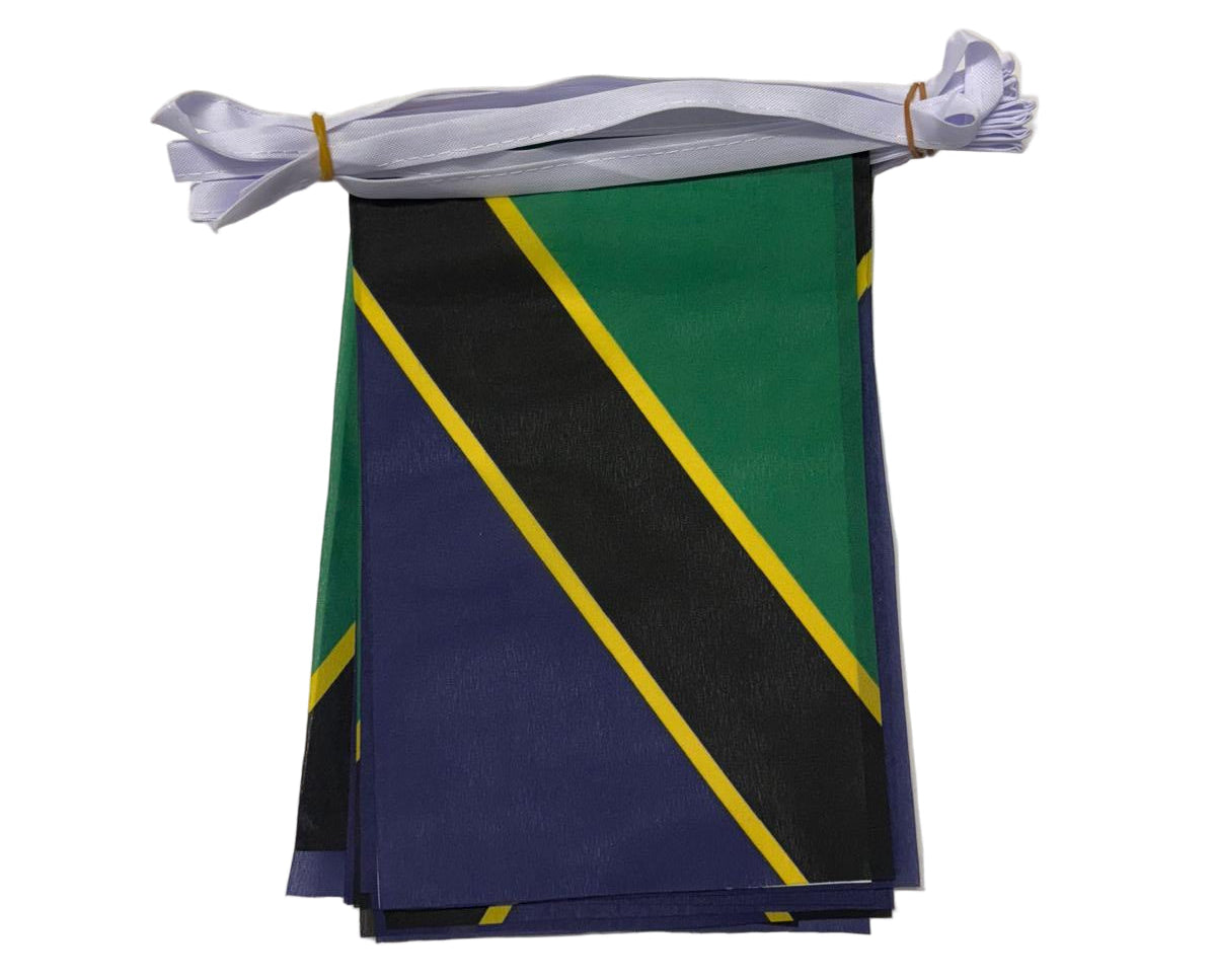 Tanzania Flag Bunting - Premium Polyester Fabric | UK Fast Delivery ...