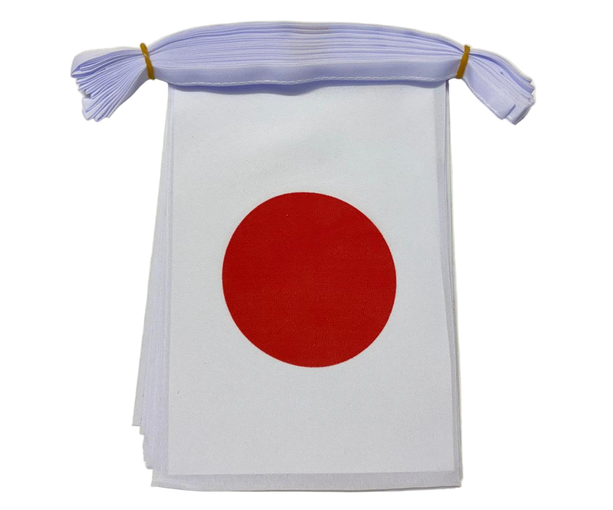 Japan Flag Bunting - Premium Polyester Fabric | UK Fast Delivery – Flag ...