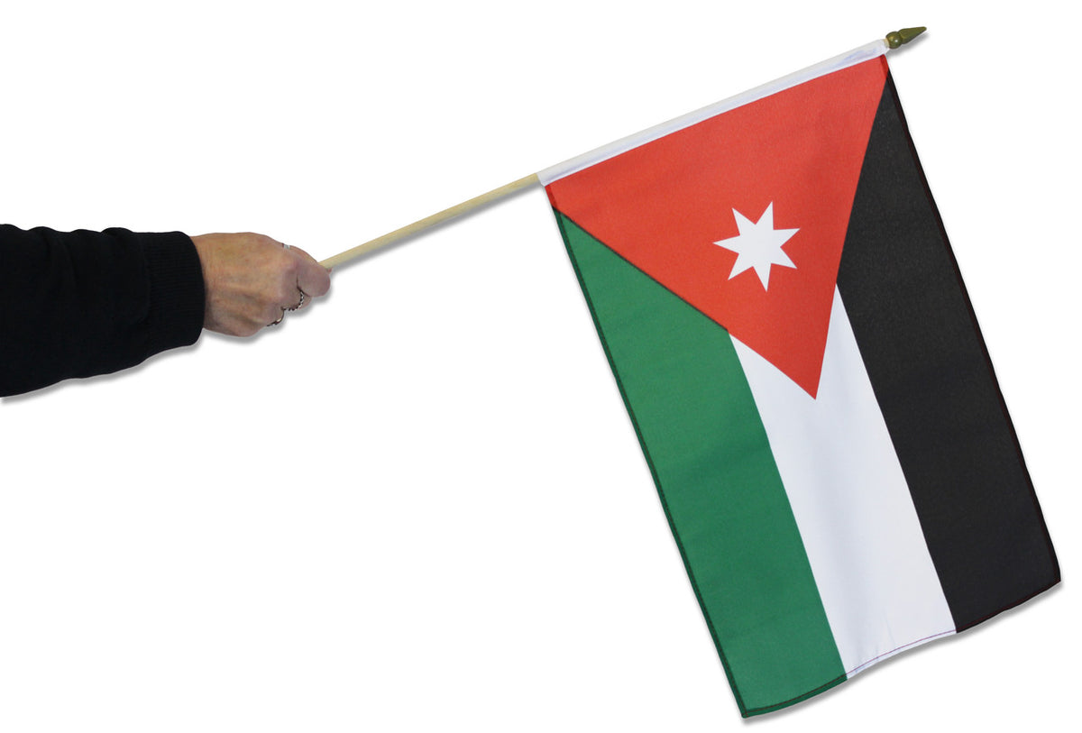 Jordan Waving Flag | Buy Jordan Hand Flags at Flag and Bunting Store