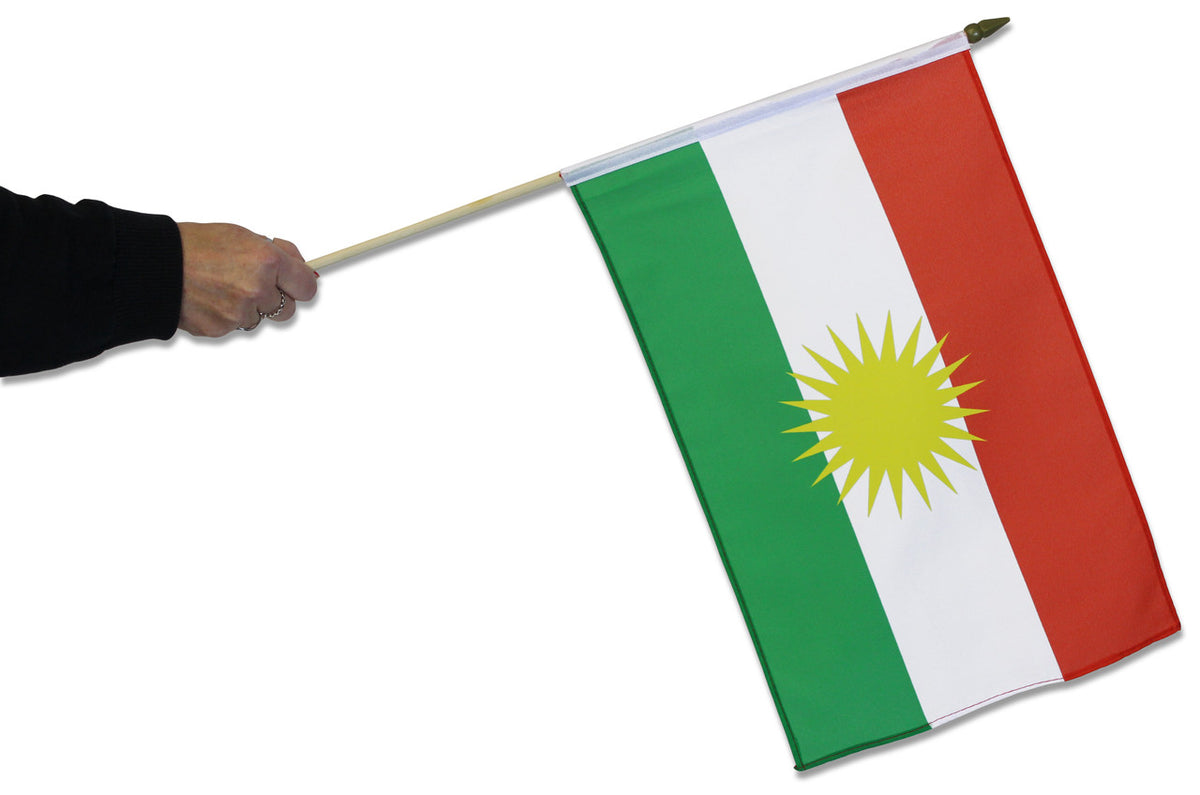 Kurdistan Waving Flag | Buy Kurdistan Hand Flags at Flag and Bunting Store