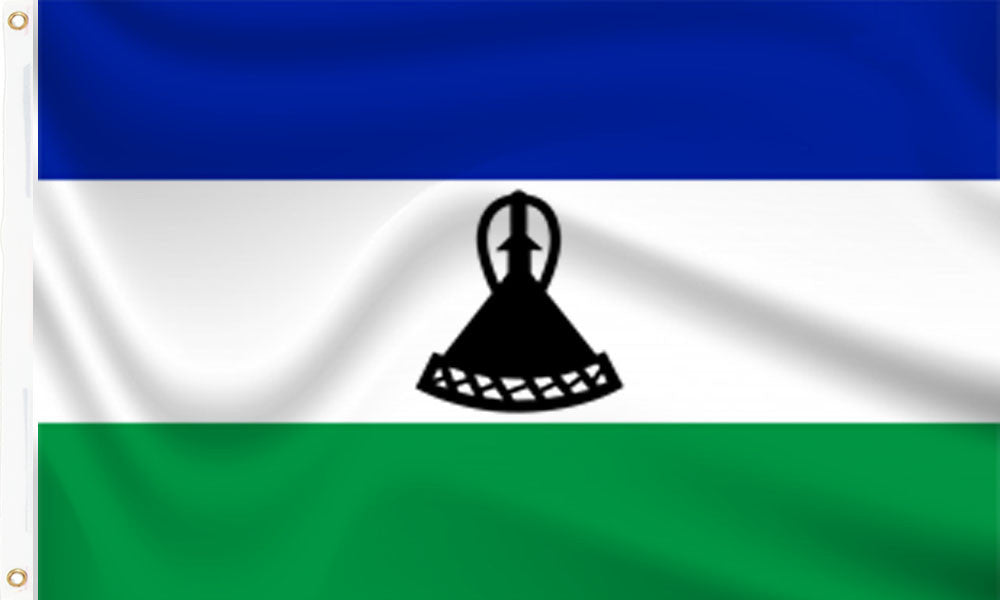Lesotho Flag - Premium Polyester National Flags | UK Fast Delivery ...