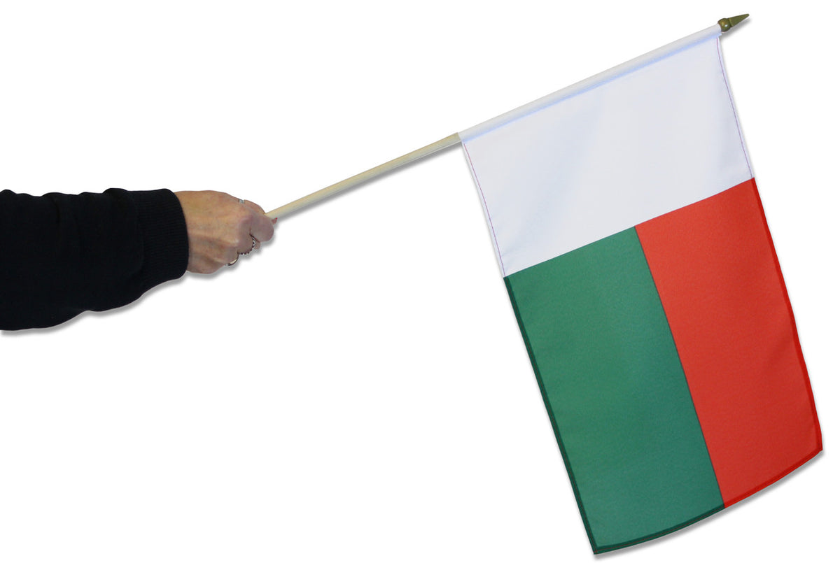 Madagascar Waving Flag | Buy Madagascan Hand Flags at Flag and Bunting ...