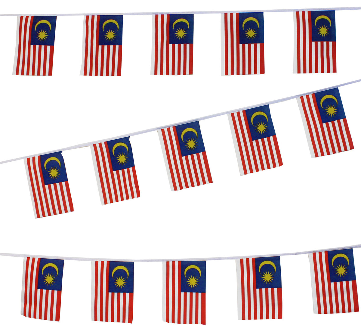 Malaysia Bunting | Buy Malaysia Flag Bunting at Flag and Bunting Store