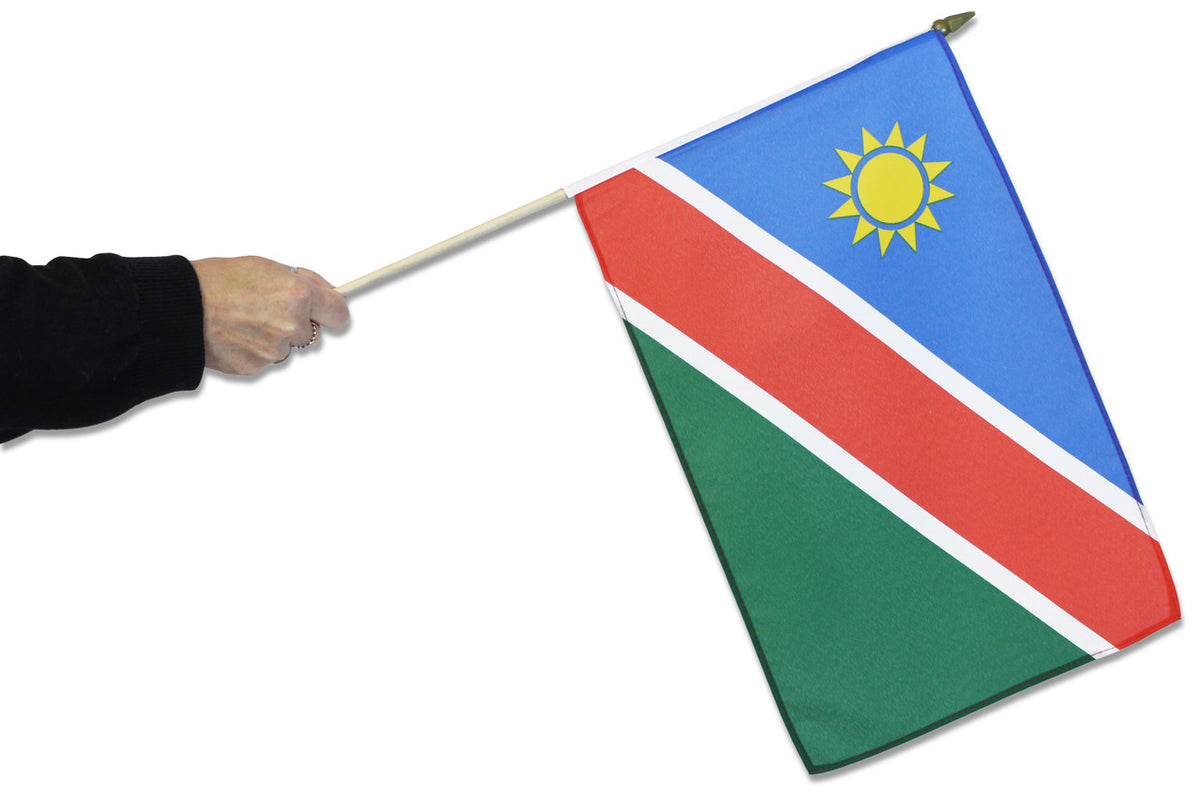 Namibia Waving Flag | Buy Namibian Hand Flags at Flag and Bunting Store