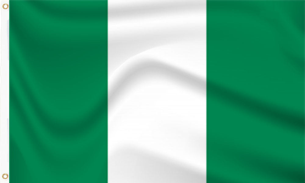 Nigeria Flag - Premium Polyester National Flags | UK Fast Delivery ...
