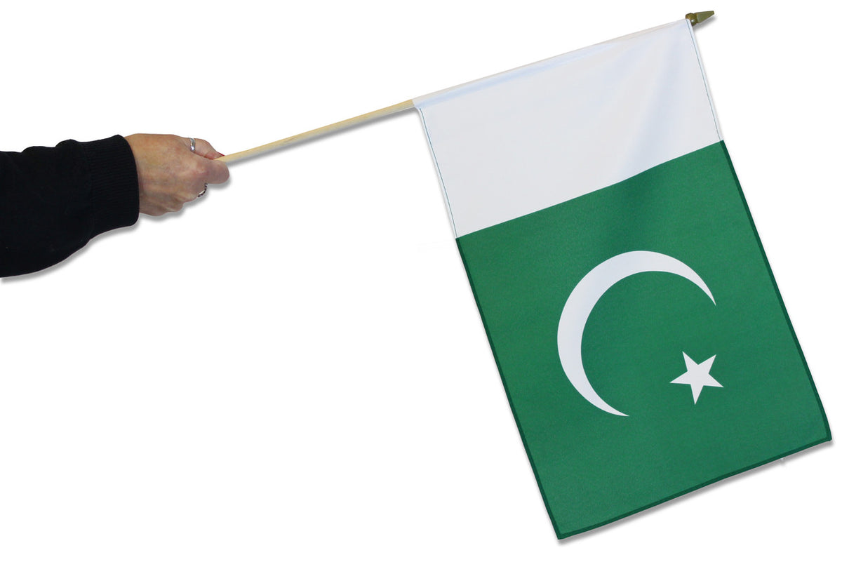 Pakistan Waving Flag | Buy Pakistan Hand Flags at Flag and Bunting Store