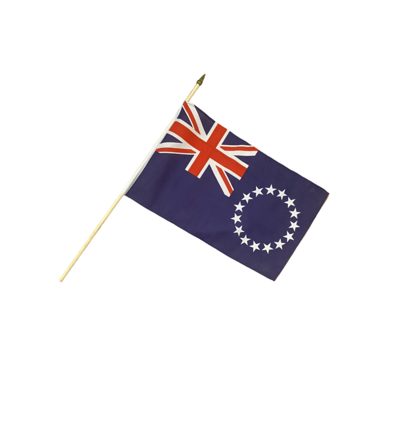 Cook Islands Waving Flag | Buy Cook Islands Hand Flags at Flag and ...