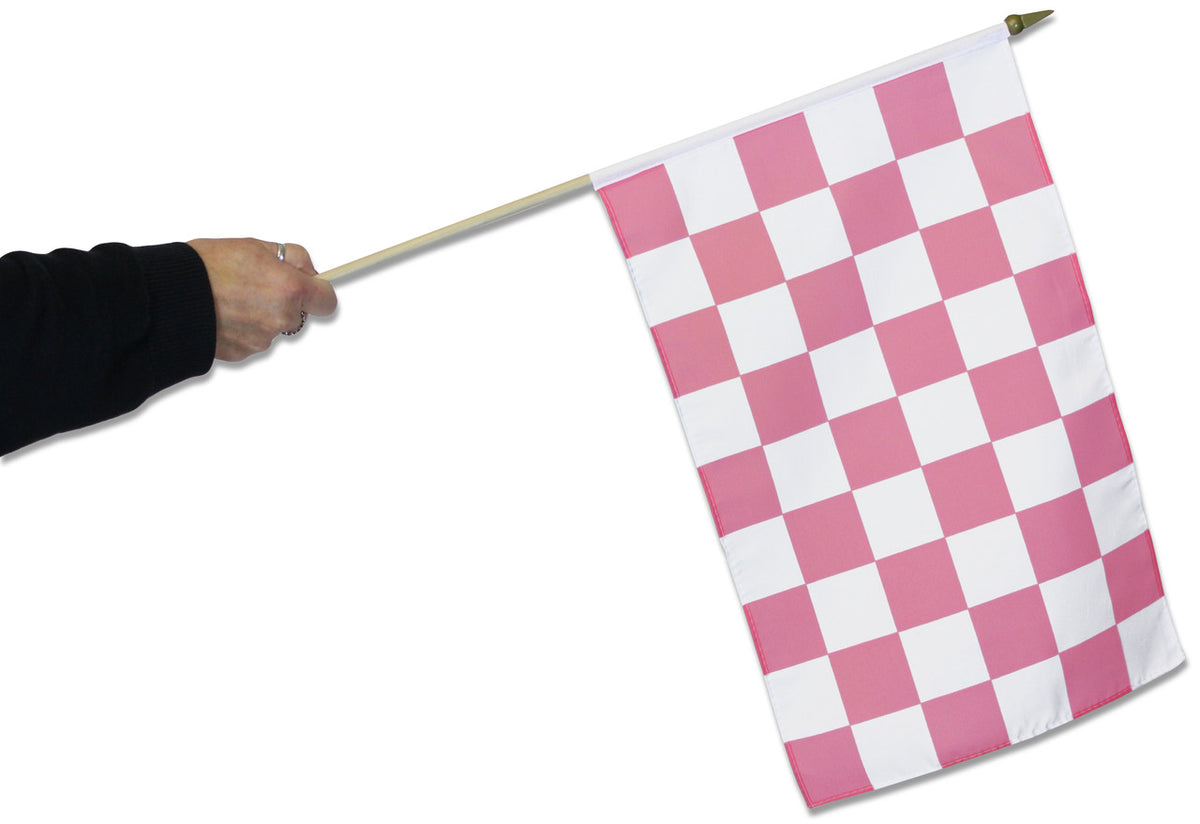 Pink Chequered Flag | Buy Pink Checked Flags at Flag and Bunting Store