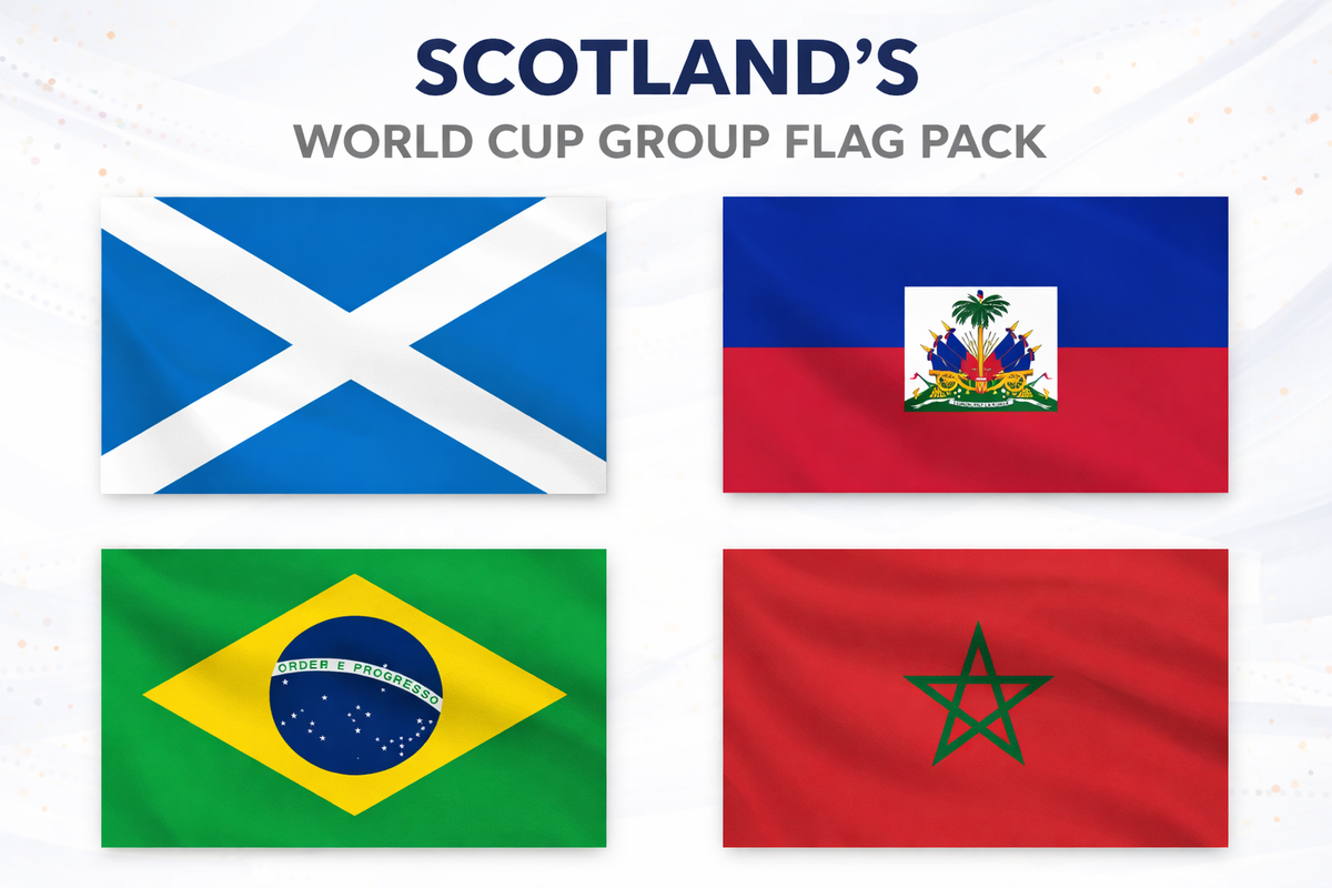 Scotland World Cup Flag Pack 2026 – Football Flags | Group C | Flag and ...