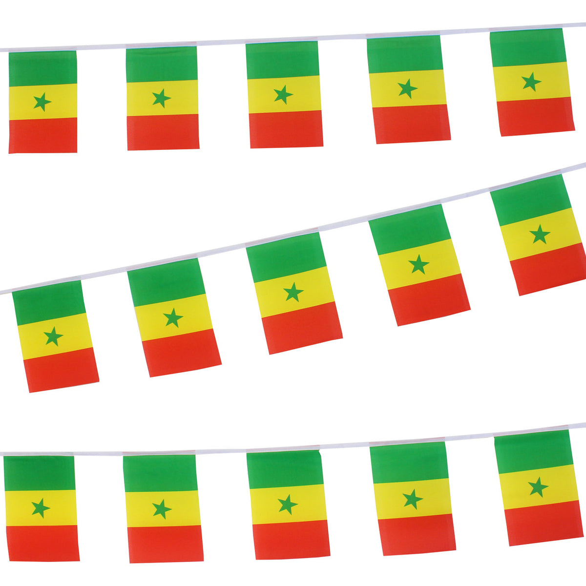 Senegal Bunting | Buy Senegalese Flag Bunting at Flag and Bunting Store