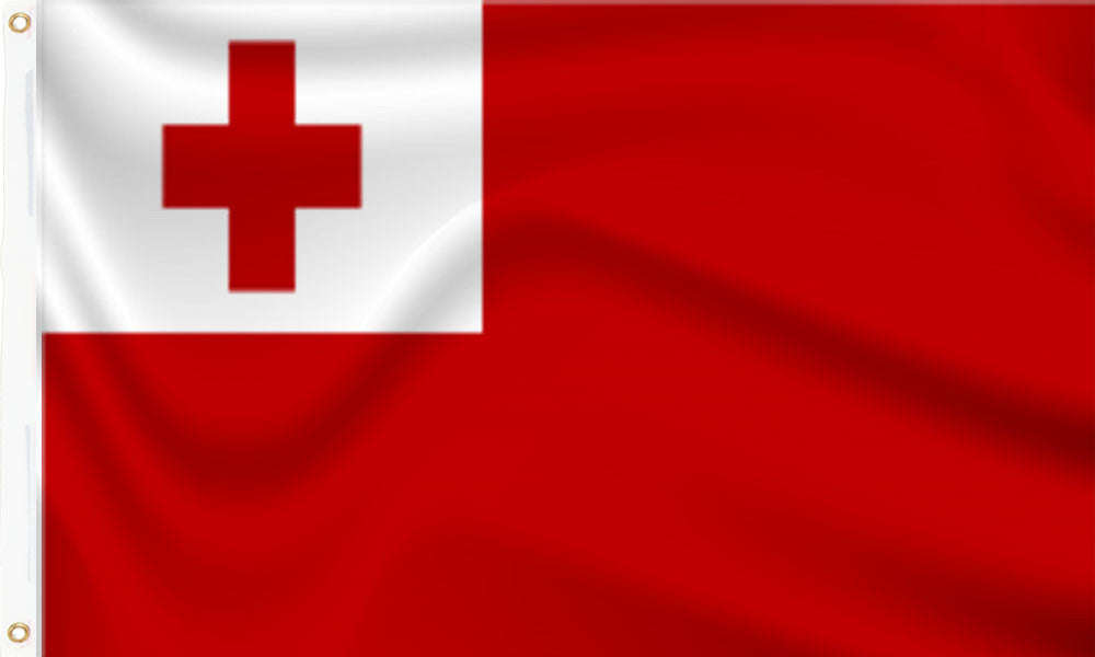 Tonga Flag - Premium Polyester National Flags | UK Fast Delivery – Flag ...