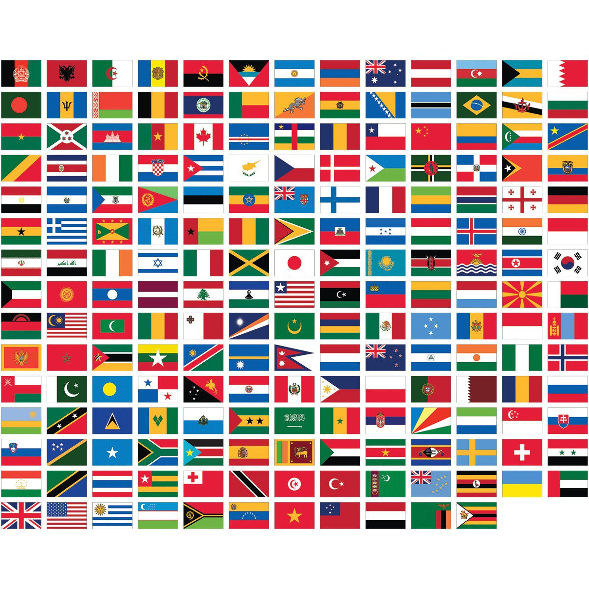 200 Nations flag pack - Premium Polyester Flags | UK Fast Delivery ...