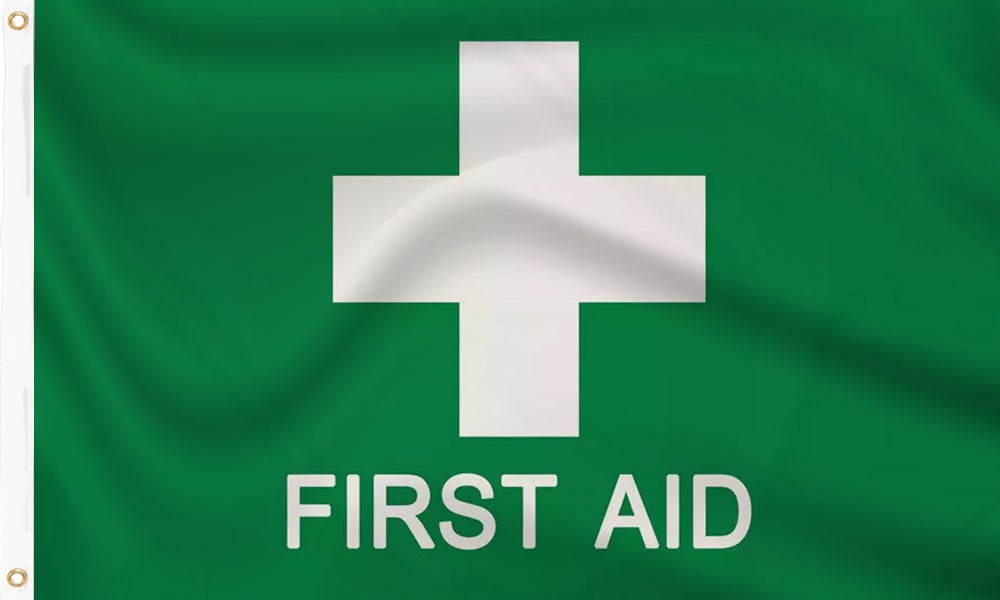 First Aid Flag | Green First Aid Flag – Flag and Bunting Store