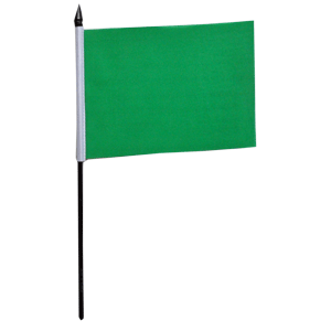 Green Desk Flag | Buy Plain Green Table Flags at Flag and Bunting Store