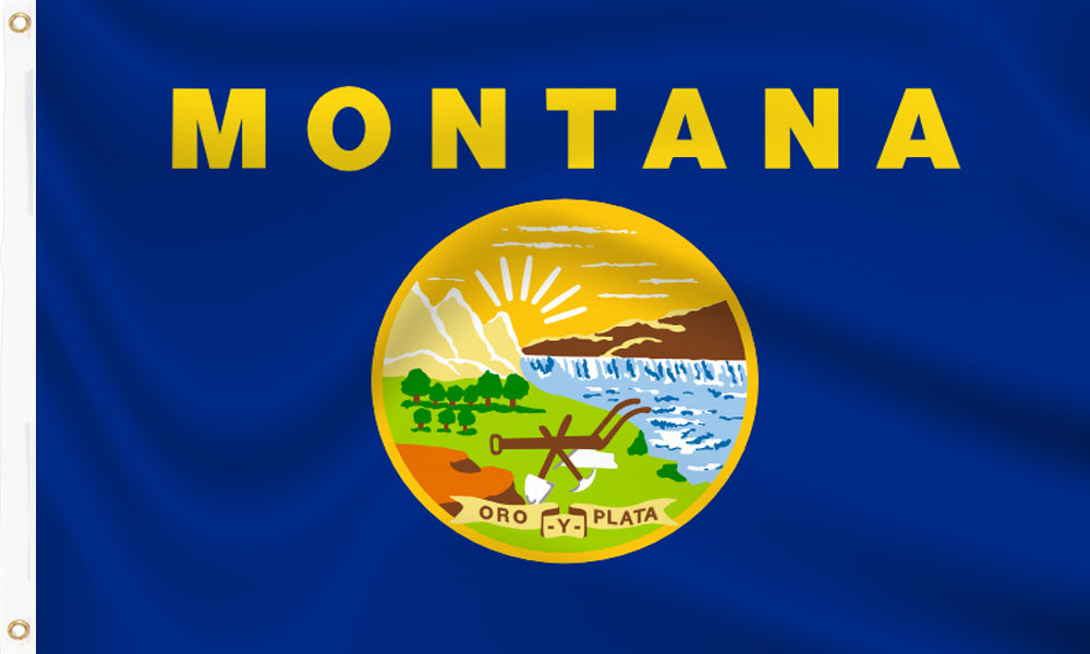 Montana Flag - US State Flags | Premium Quality UK Delivery – Flag and ...