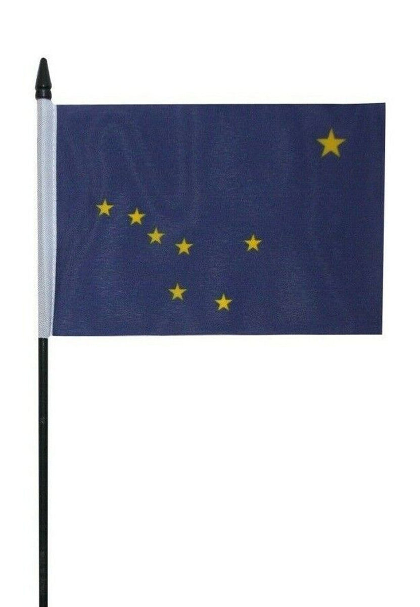 Alaska Hand Desk Flag | Buy Alaska Table Flags at Flag and Bunting Store