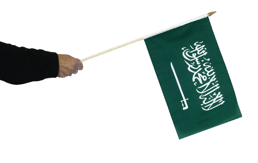 Saudi Arabia Waving Flag | Buy Saudi Arabia Hand Flags at Flag and ...