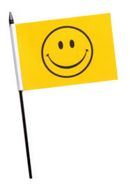 Smiley Face Desk Flag | Buy Smiley Table Flags at Flag and Bunting Store