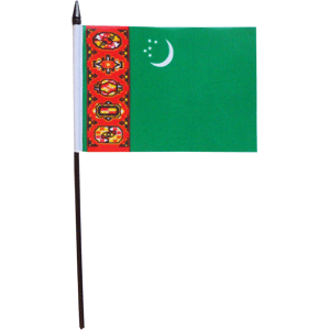 Turkmenistan Desk Flag | Buy Turkmenistan Table Flags at Flag and ...
