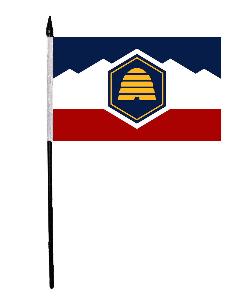 Utah Hand Desk Flag | Buy Utah Table Flags at Flag and Bunting Store