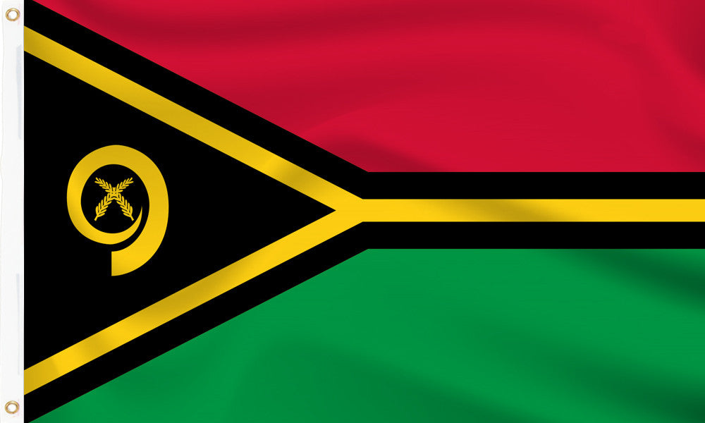 Vanuatu Flag - Premium Polyester National Flags | UK Fast Delivery ...